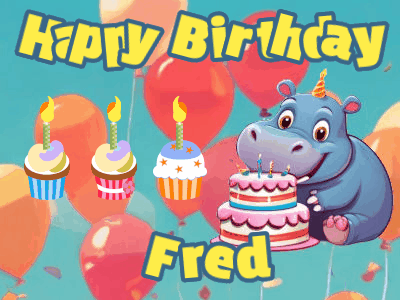 Happy Birthday Fred GIF 111