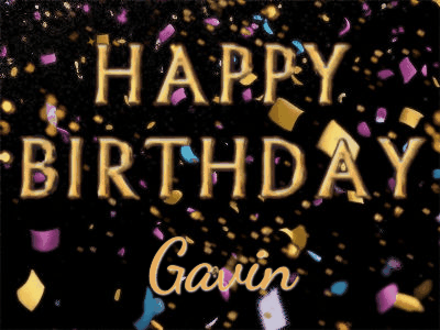 Happy Birthday Gavin GIF 130