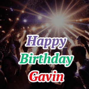 Happy Birthday Gavin GIF 140