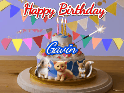 Happy Birthday Gavin GIF 72