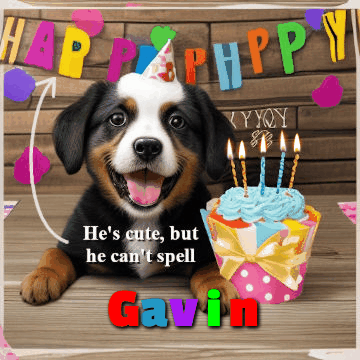 Happy Birthday Gavin GIF 82