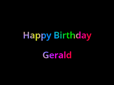Happy Birthday Gerald GIF 124