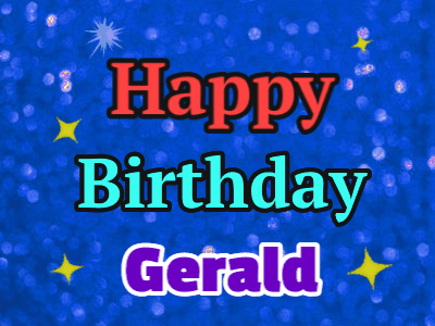 Happy Birthday Gerald GIF 9