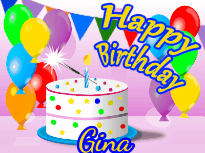 Happy Birthday Gina GIF 2