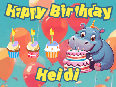 Happy Birthday Heidi GIF 112