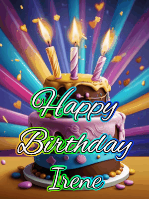 Happy Birthday Irene GIF 111