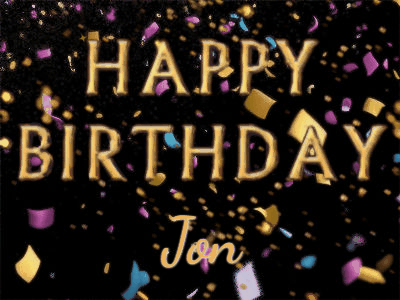 Happy Birthday Jon GIF 129