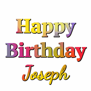 Happy Birthday Joseph GIF 154
