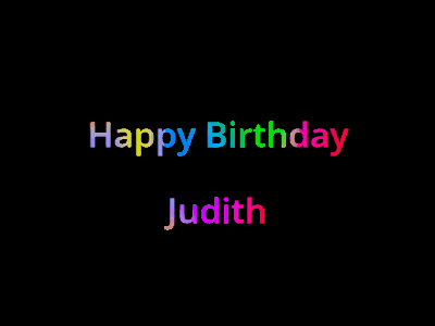 Happy Birthday Judith GIF 124