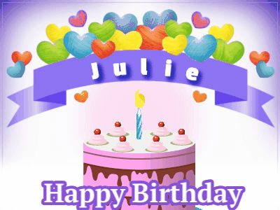 Happy Birthday Julie GIF 4