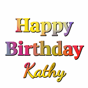 Happy Birthday Kathy GIF 155