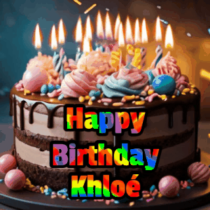 Happy Birthday Khloe GIF 50
