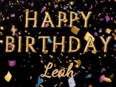 Happy Birthday Leah GIF 129