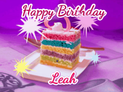 Happy Birthday Leah GIF 133