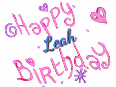 Happy Birthday Leah GIF 8