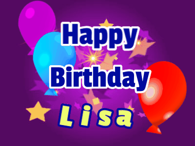 Happy Birthday Lisa GIF 15