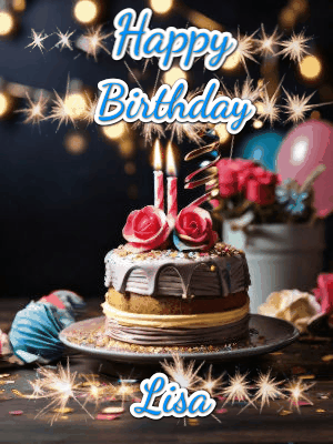 Happy Birthday Lisa GIF 56