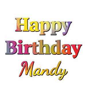 Happy Birthday Mandy GIF 155