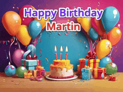 Happy Birthday Martin GIF 150