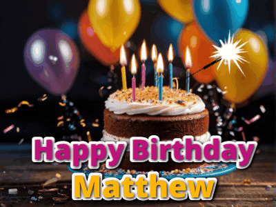 Happy Birthday Matthew GIF 20