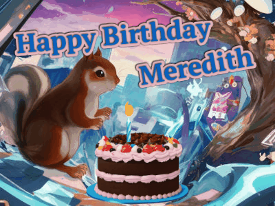 Happy Birthday Meredith GIF 8