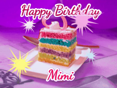 Happy Birthday Mimi GIF 136