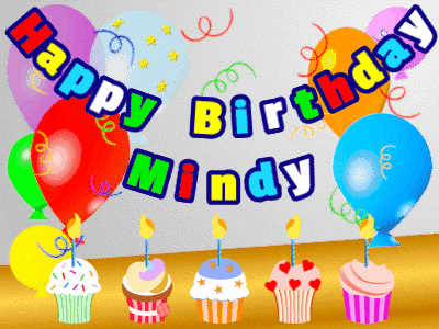 Happy Birthday Mindy GIF 13