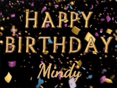 Happy Birthday Mindy GIF 130