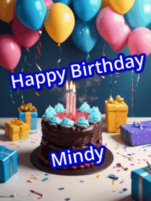 Happy Birthday Mindy GIF 96