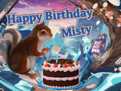 Happy Birthday Misty GIF 8