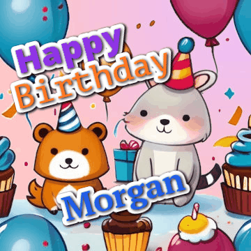 Happy Birthday Morgan GIF 114