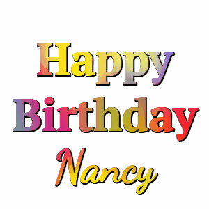 Happy Birthday Nancy GIF 155