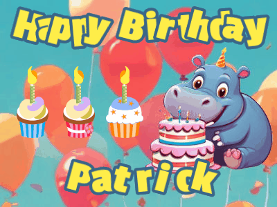Happy Birthday Patrick GIF 111
