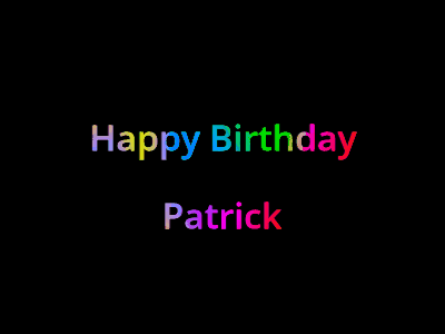Happy Birthday Patrick GIF 124