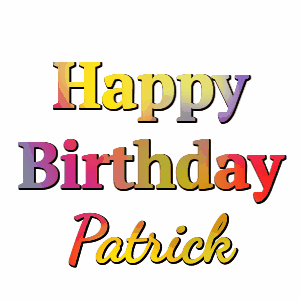 Happy Birthday Patrick GIF 154