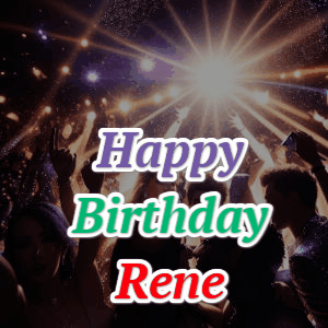 Happy Birthday Rene GIF 140