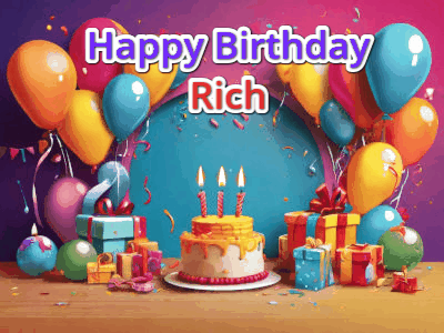 Happy Birthday Rich GIF 151