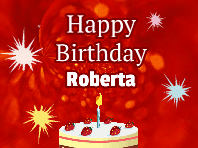 Happy Birthday Roberta GIF 14