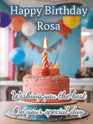 Happy Birthday Rosa GIF 144