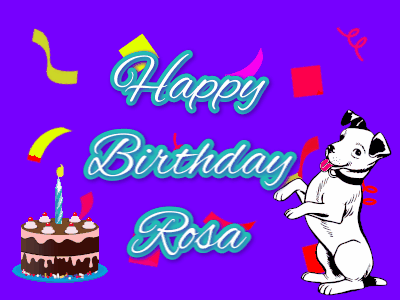 Happy Birthday Rosa GIF 20