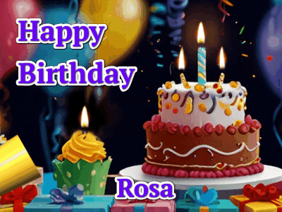 Happy Birthday Rosa GIF 92