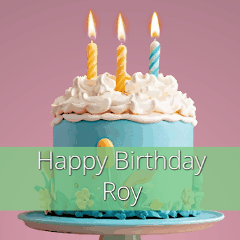 Happy Birthday Roy GIF 73