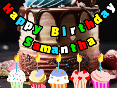 Happy Birthday Samantha GIF 136