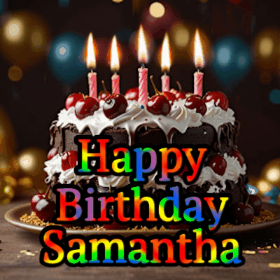Happy Birthday Samantha GIF 149
