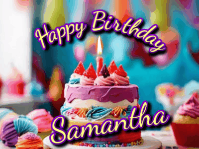 Happy Birthday Samantha GIF 24