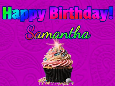 Happy Birthday Samantha GIF 43