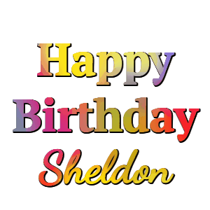 Happy Birthday Sheldon GIF 155