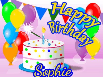 Happy Birthday Sophie GIF 2