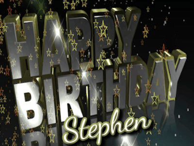 Happy Birthday Stephen GIF 1