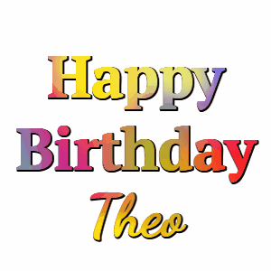 Happy Birthday Theo GIF 155